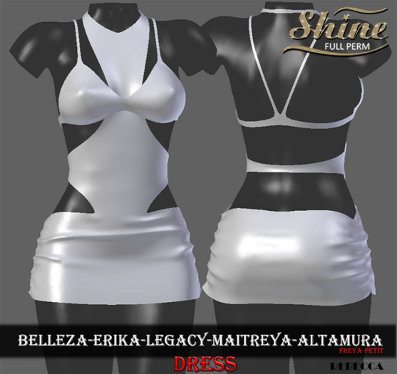 Second Life Marketplace Shine Full Perm Dress Rebecca 9930
